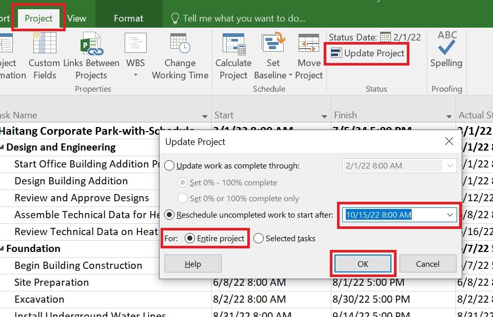 How to Update Actual Project Progress in Microsoft Project - Project ...